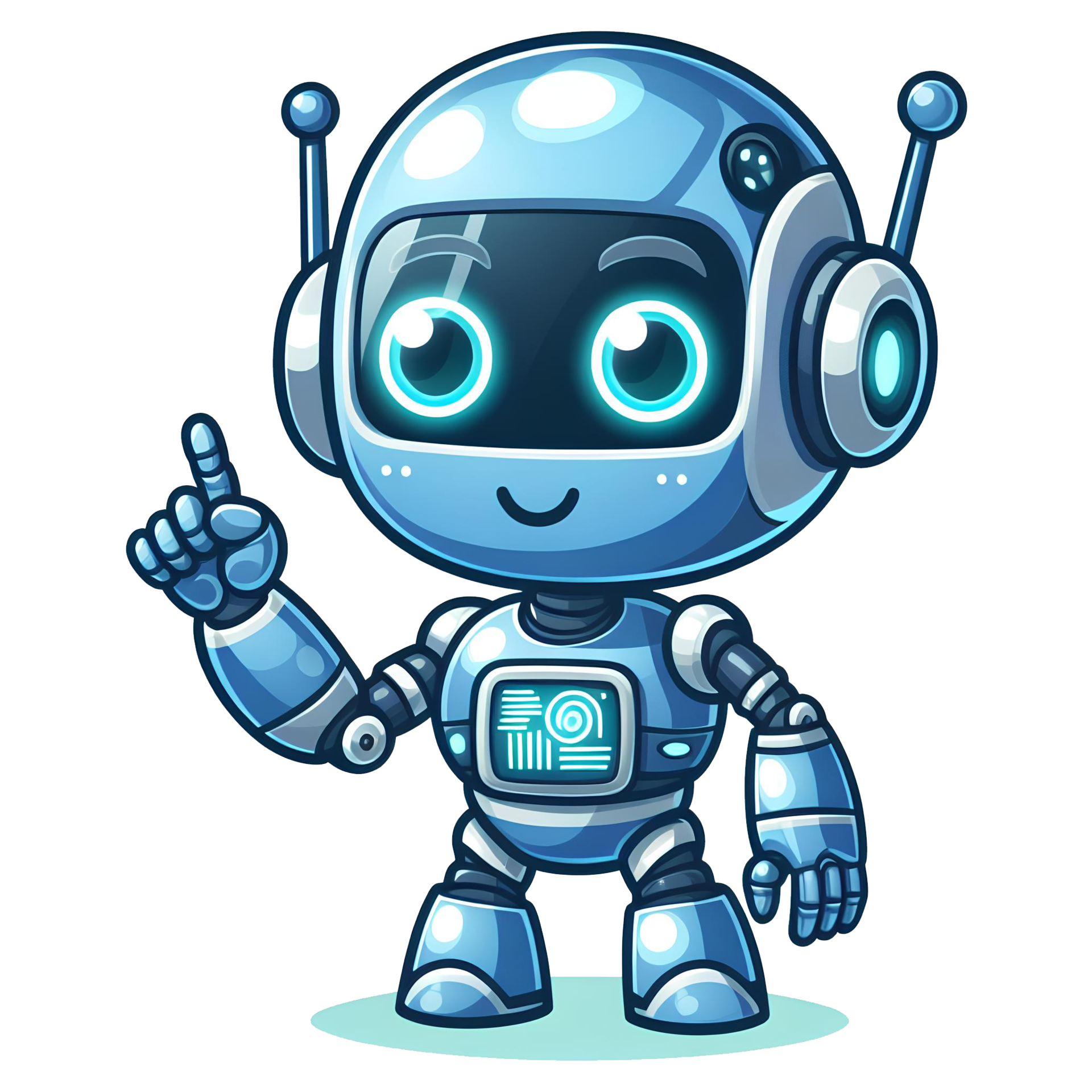 AI generated ai robot cartoon on transparent background 36885074 PNG