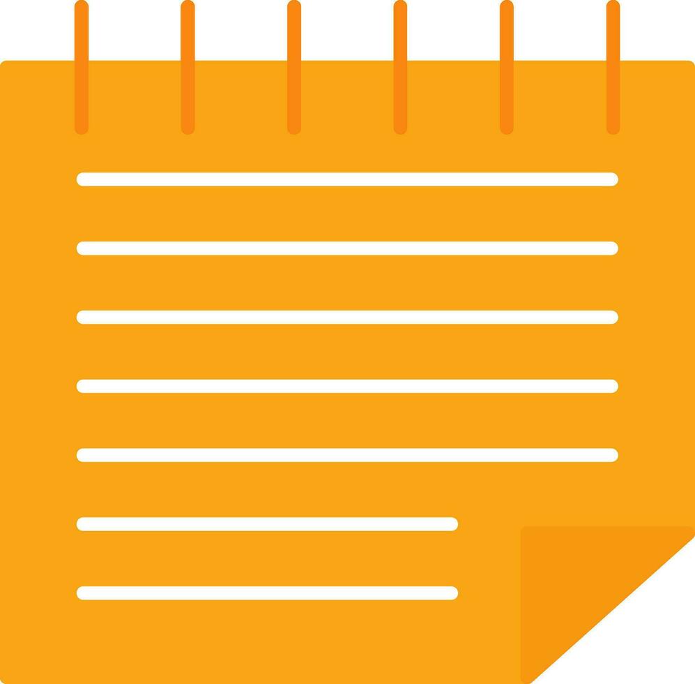 Notes Flat Icon 36894419 Vector Art at Vecteezy