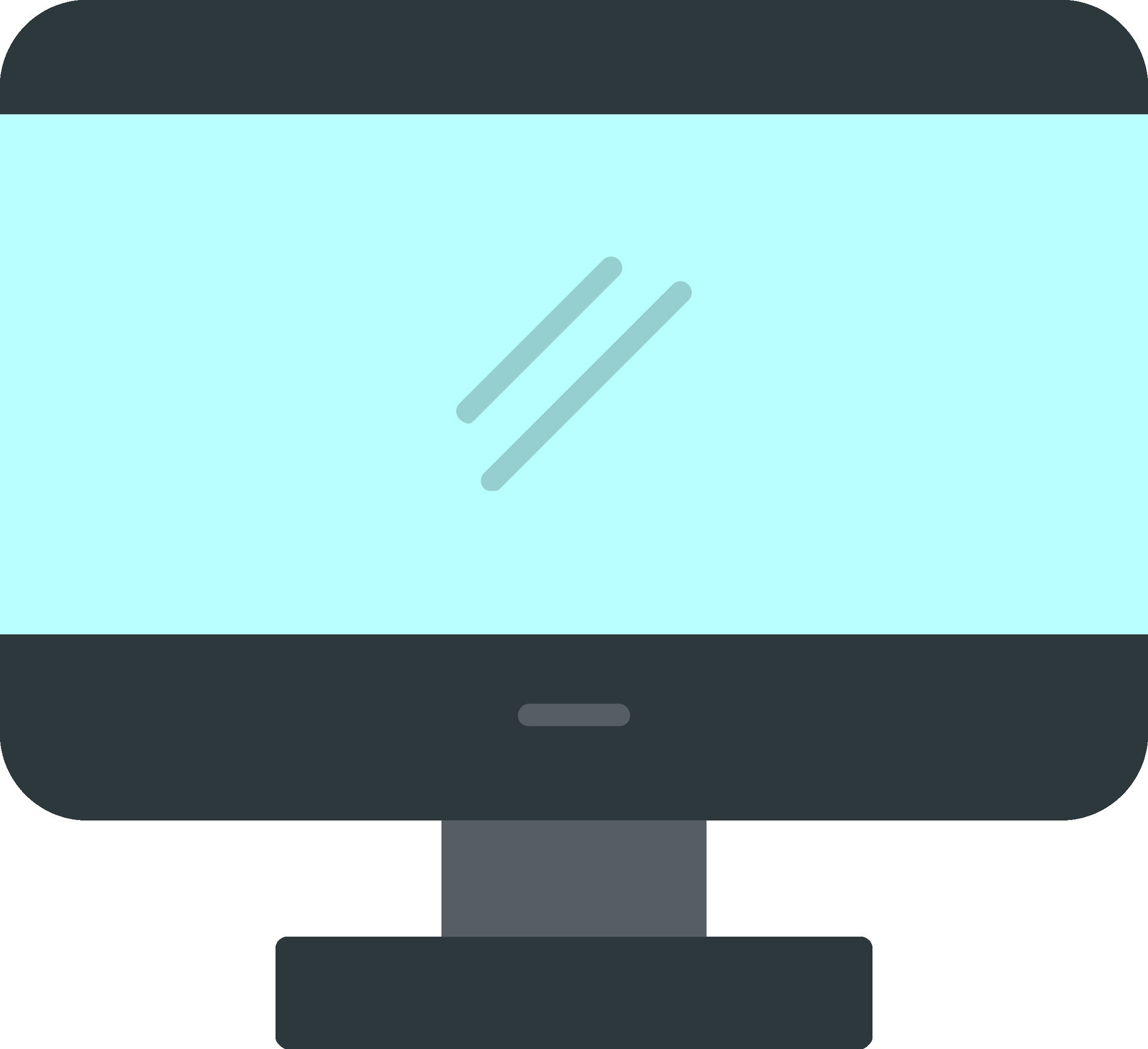 Monitor Flat Icon 36894430 Vector Art at Vecteezy