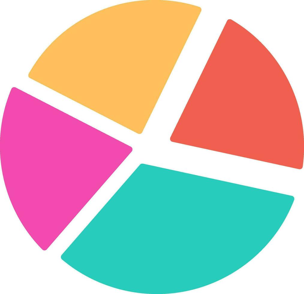 Pie Chart Flat Icon 36894593 Vector Art at Vecteezy