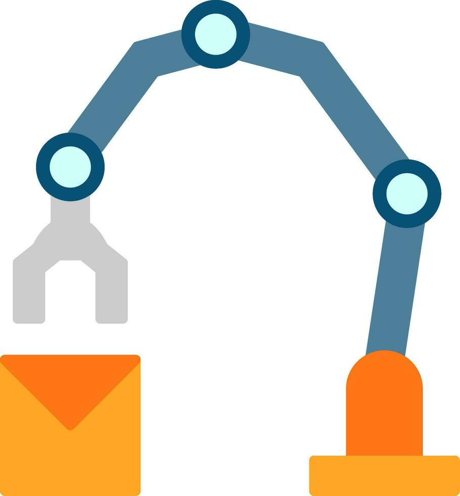 Industrial Robot Flat Icon 36897467 Vector Art at Vecteezy