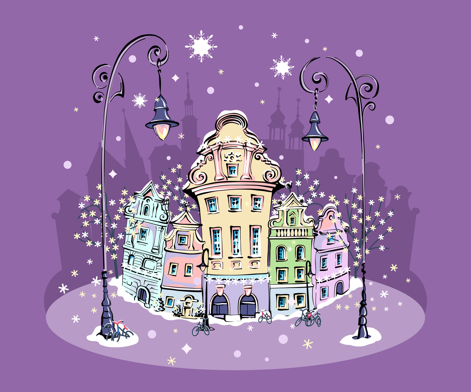 Night market square in Poznan, Poland 36897740 Vector Art at Vecteezy Night market square in Poznan, Poland 36897740 Vector Art at Vecteezy