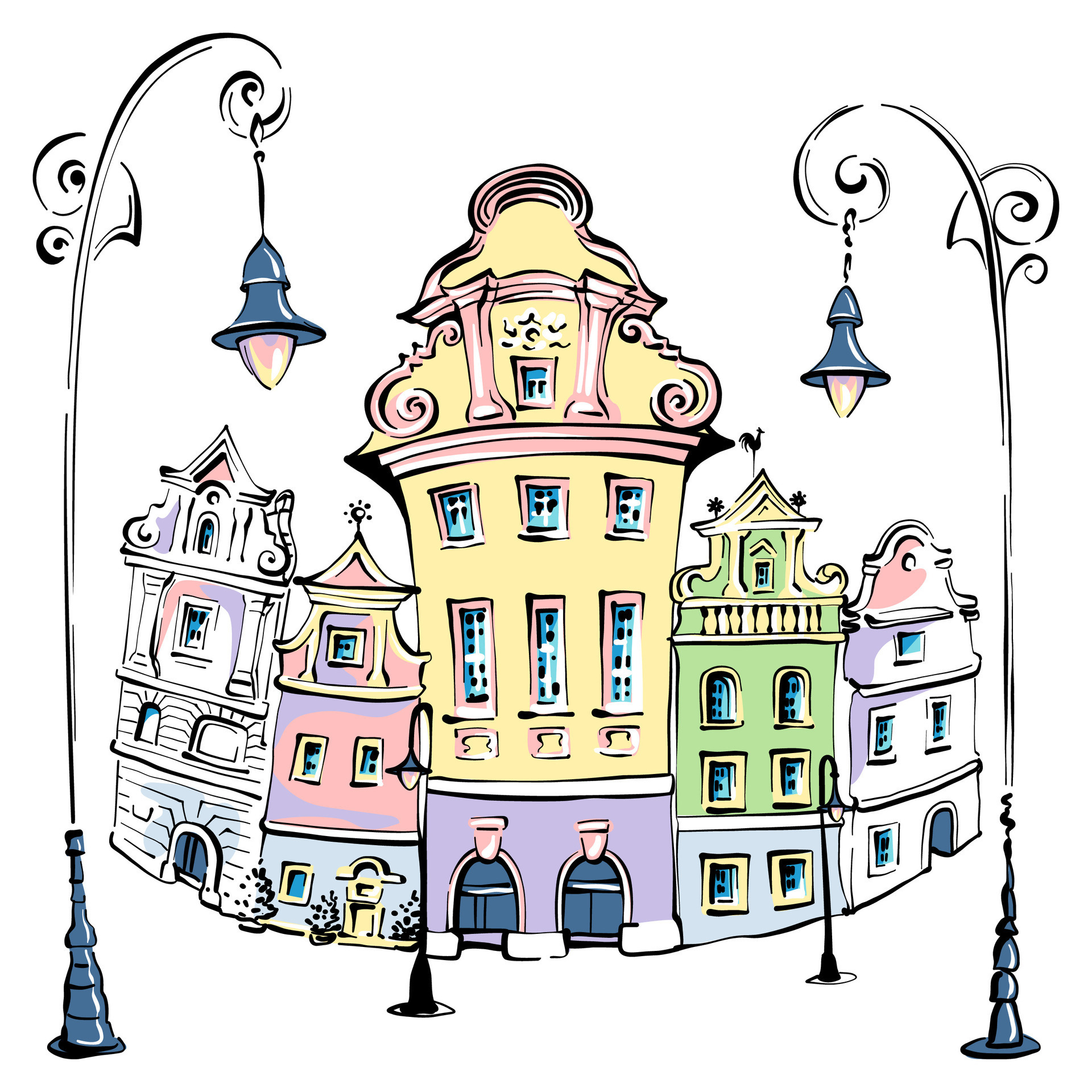 Old market square in Poznan, Poland 36897747 Vector Art at Vecteezy Old market square in Poznan, Poland 36897747 Vector Art at Vecteezy