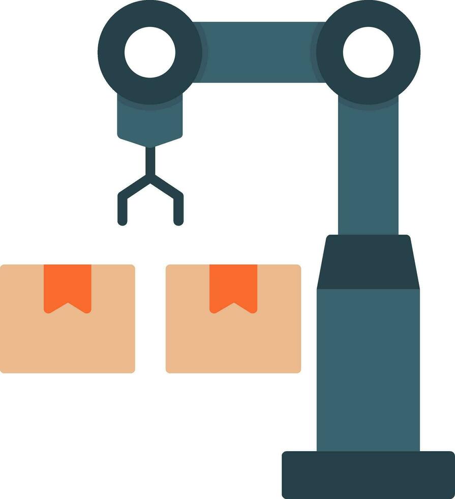Industrial Robot Flat Icon 36900086 Vector Art at Vecteezy