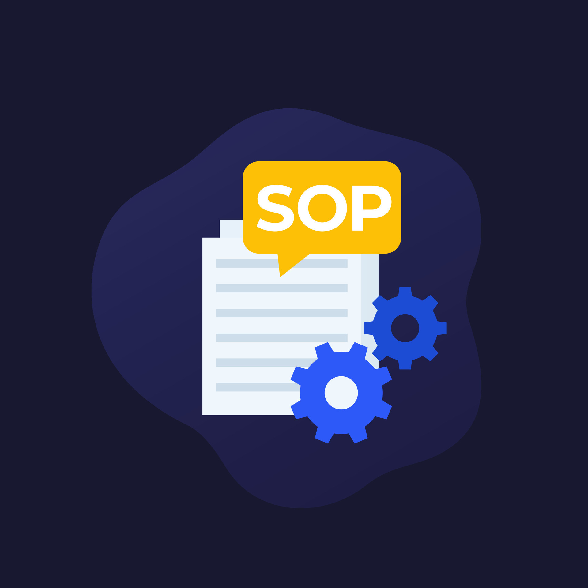 SOP vector icon, Standard Operating Procedure 36901016 Vector Art at ... SOP vector icon, Standard Operating Procedure 36901016 Vector Art at ...