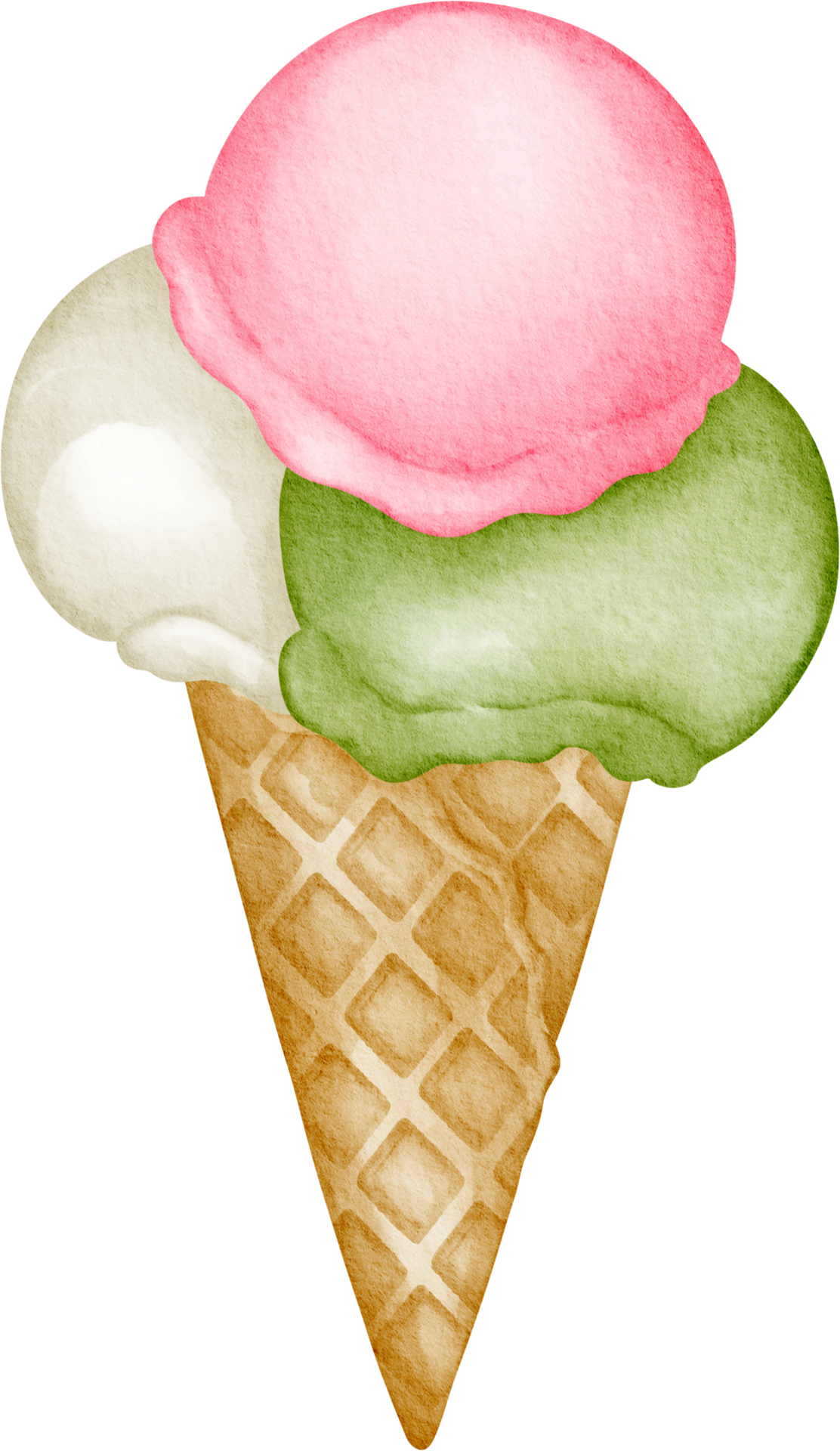 watercolor ice cream clip art 36906510 PNG