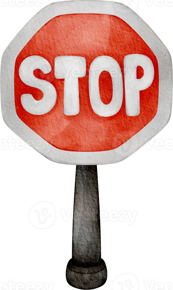 watercolor Stop sign clip art 36908838 PNG