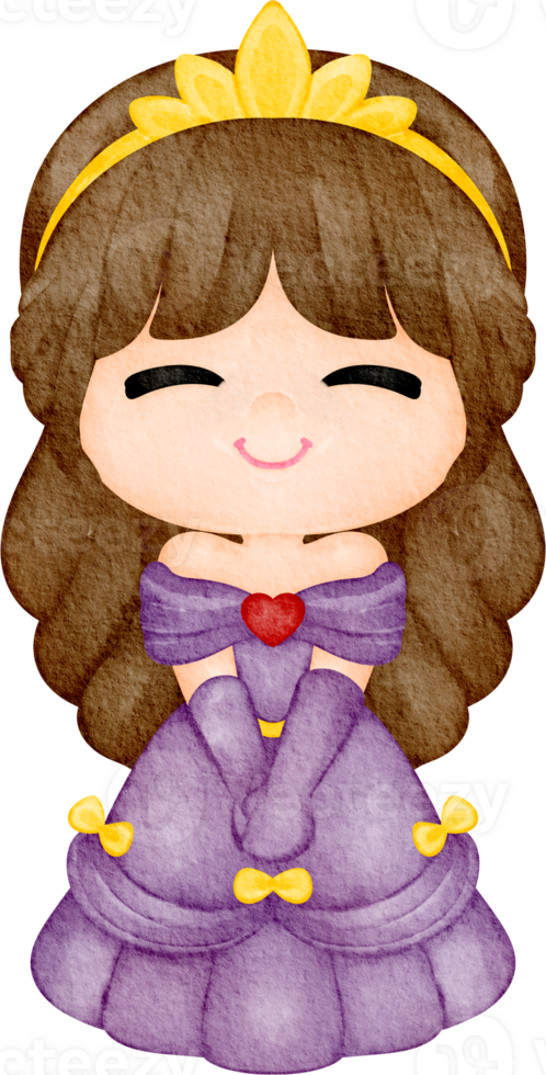 watercolor princess clip art 36909389 PNG