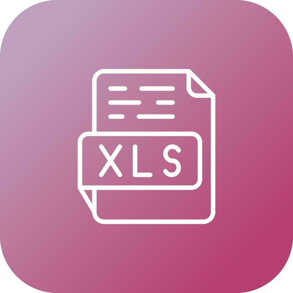 XLS Vector Icon 36910135 Vector Art at Vecteezy