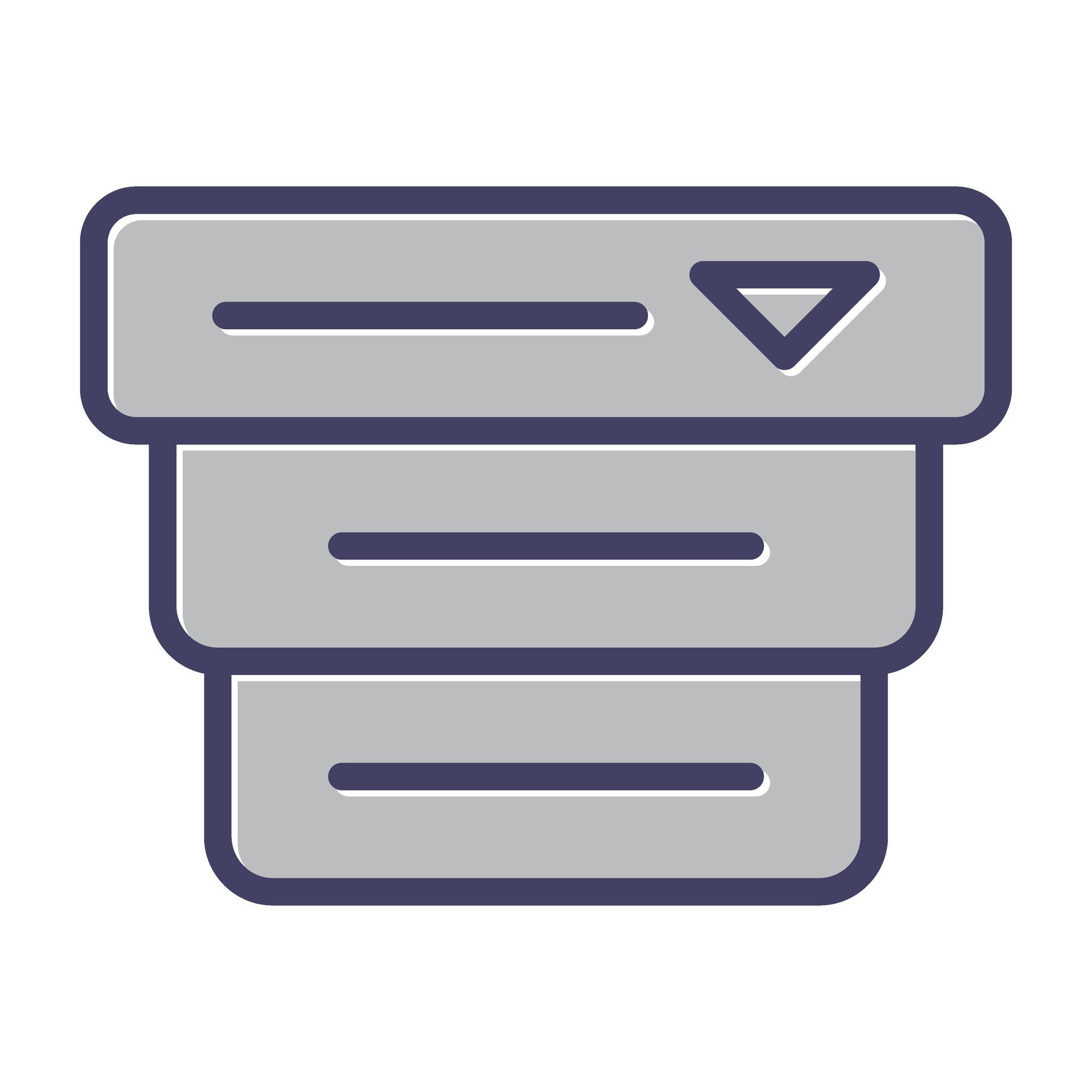 Drop Down Menu Vector Icon 36921715 Vector Art At Vecteezy