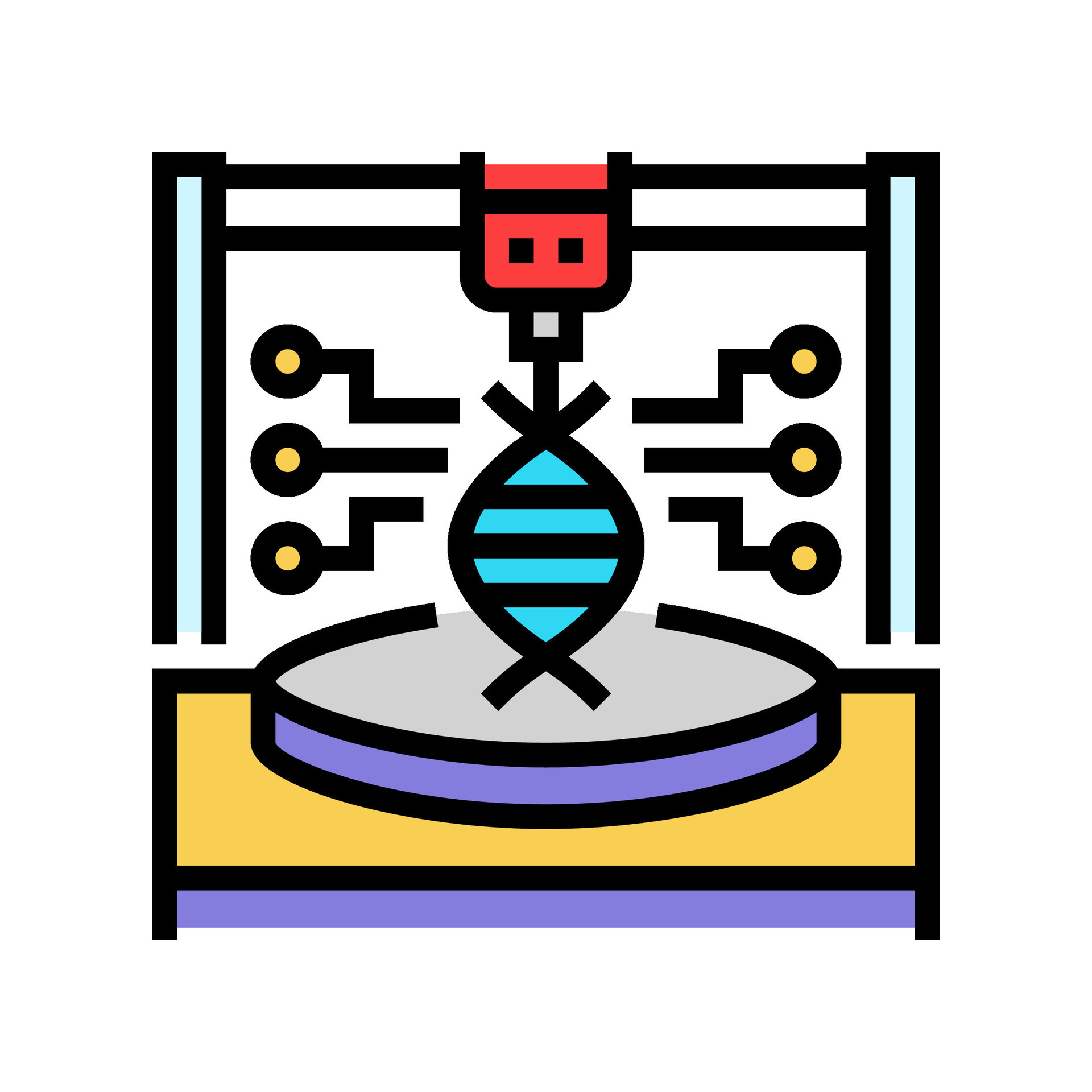Synthetic Biology Cryptogenetics Color Icon Vector Illustration