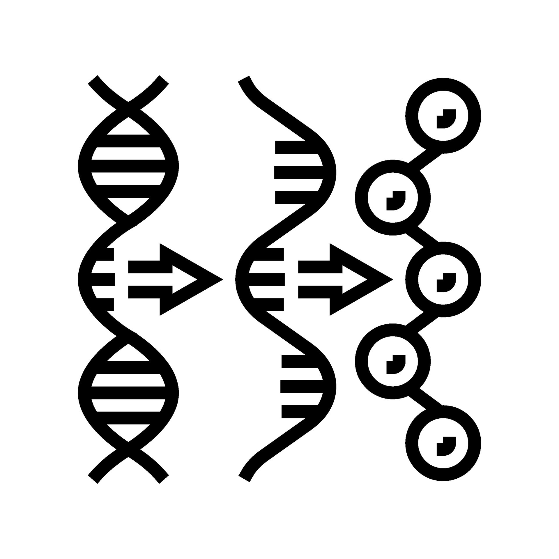 Gene Expression Cryptogenetics Line Icon Vector Illustration 36929861