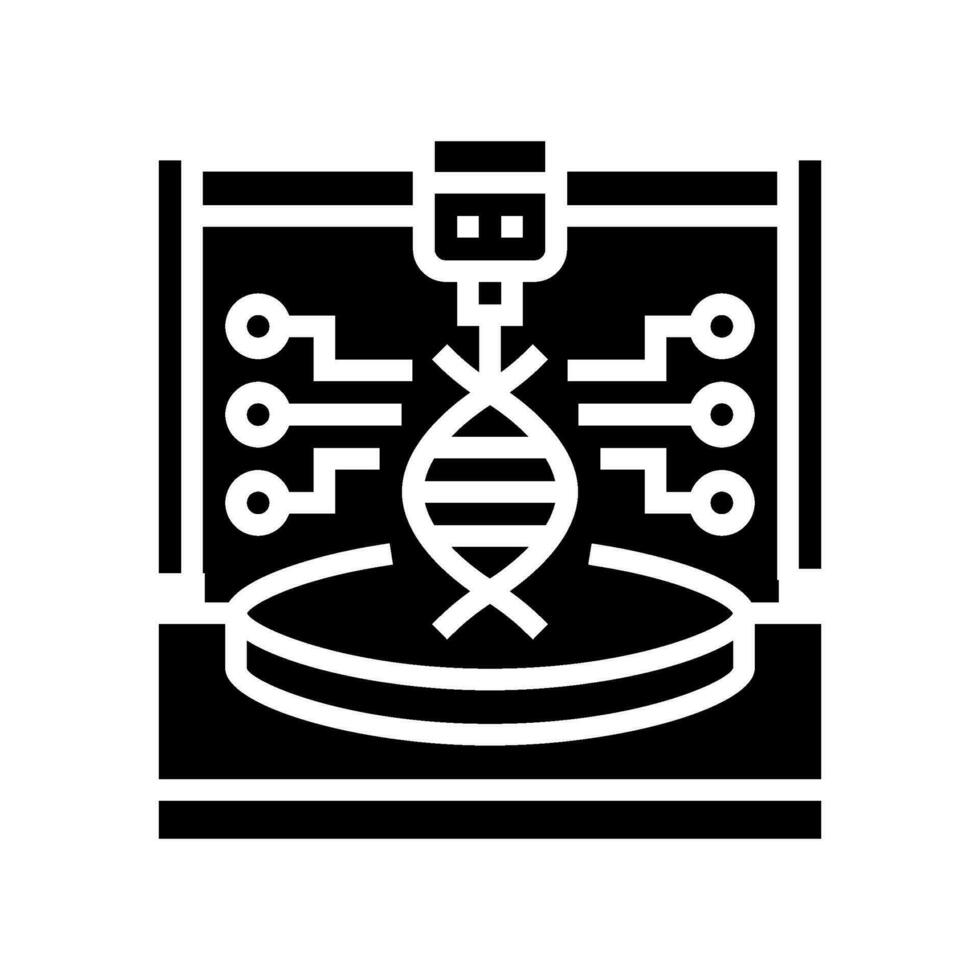 Synthetic Biology Cryptogenetics Glyph Icon Vector Illustration