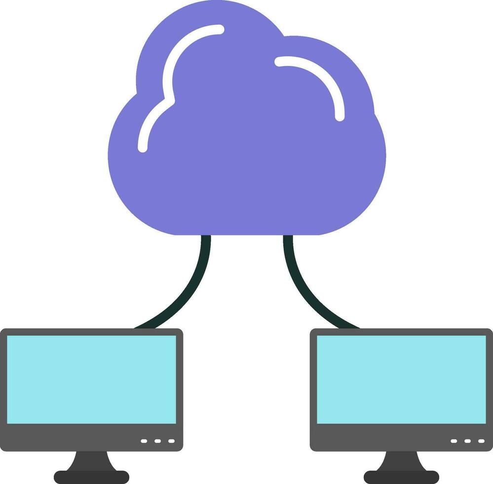 Cloud Computing Flat Icon 36941970 Vector Art at Vecteezy