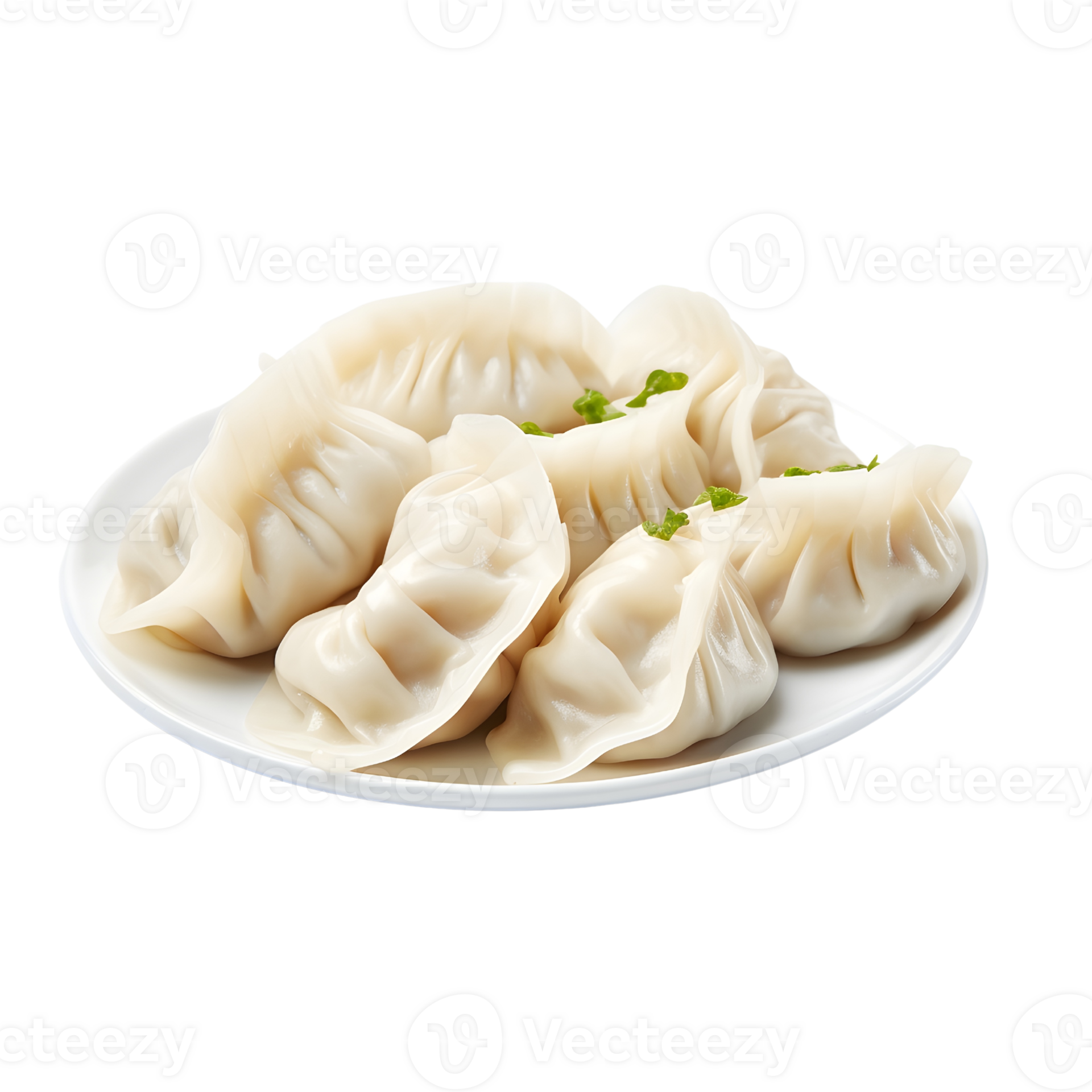 AI generated Close up photography of dumpling isolated, ai generative ...