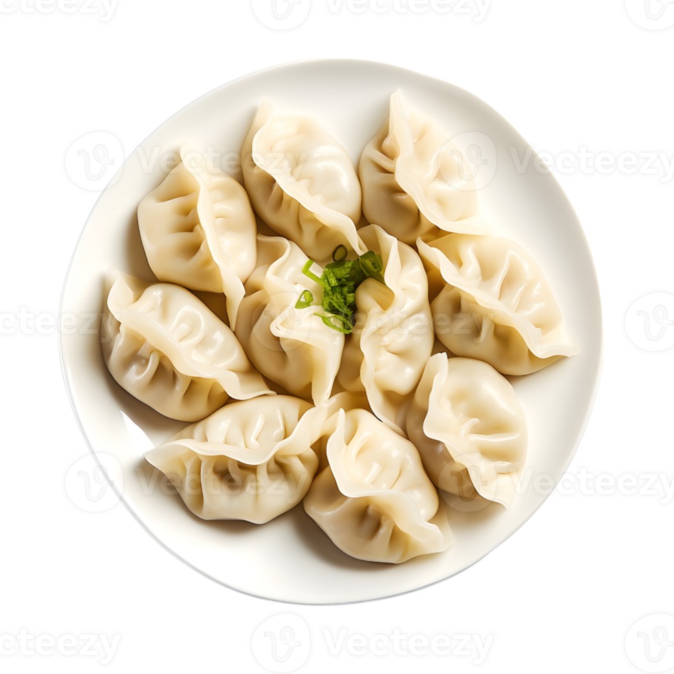 AI generated Close up photography of dumpling isolated, ai generative ...