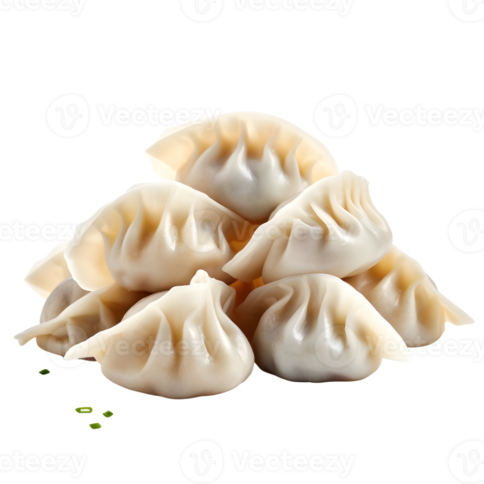 AI generated Close up photography of dumpling isolated, ai generative ...