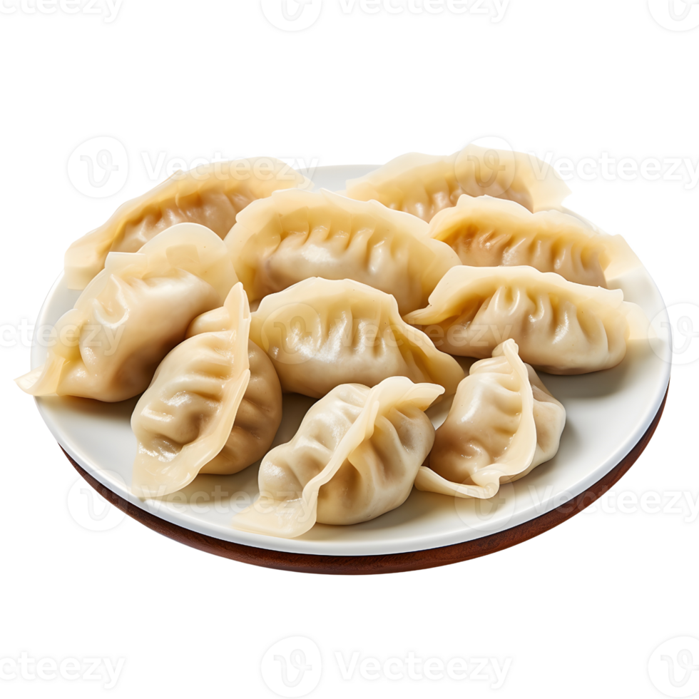 AI generated Close up photography of dumpling isolated, ai generative ...