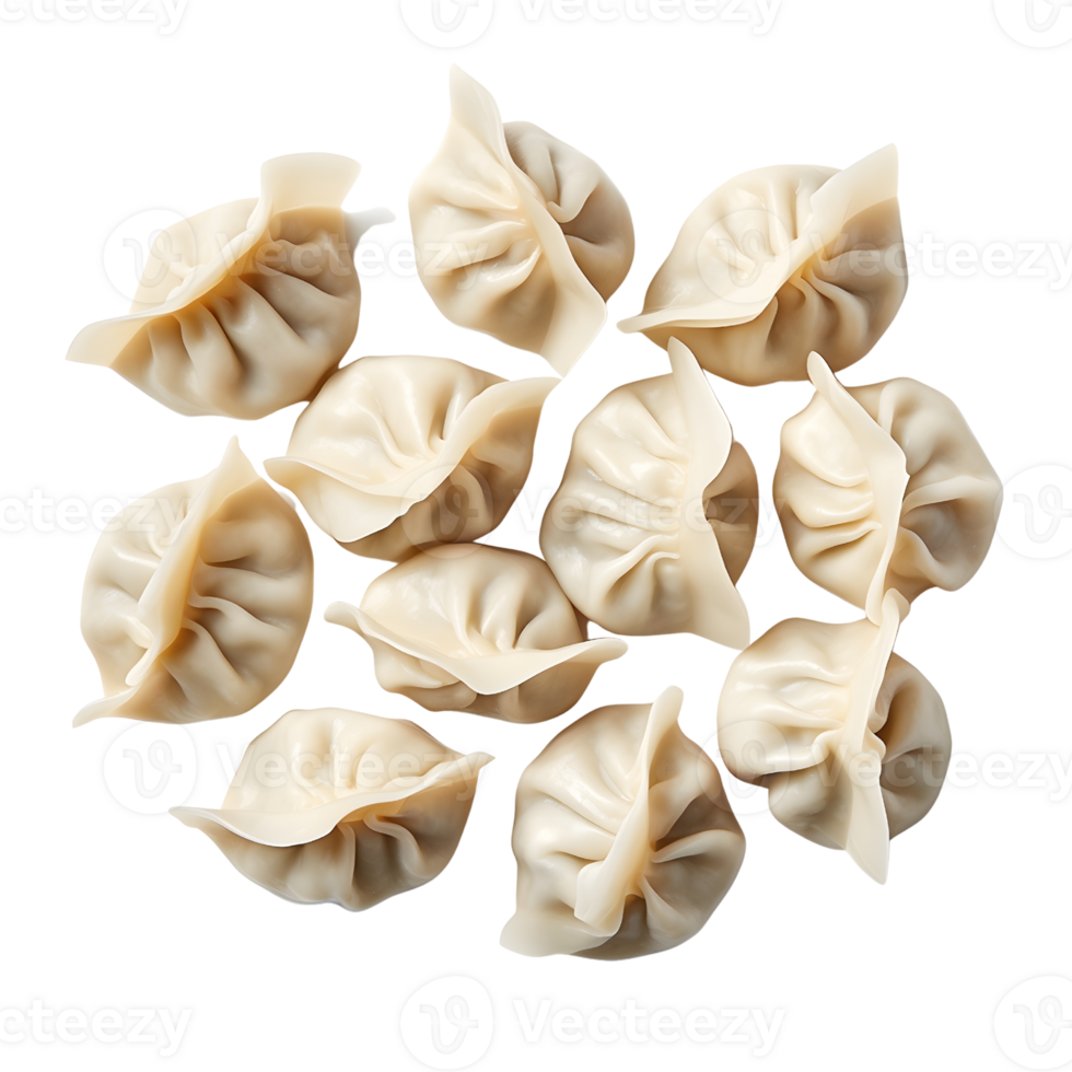 AI generated Close up photography of dumpling isolated, ai generative ...