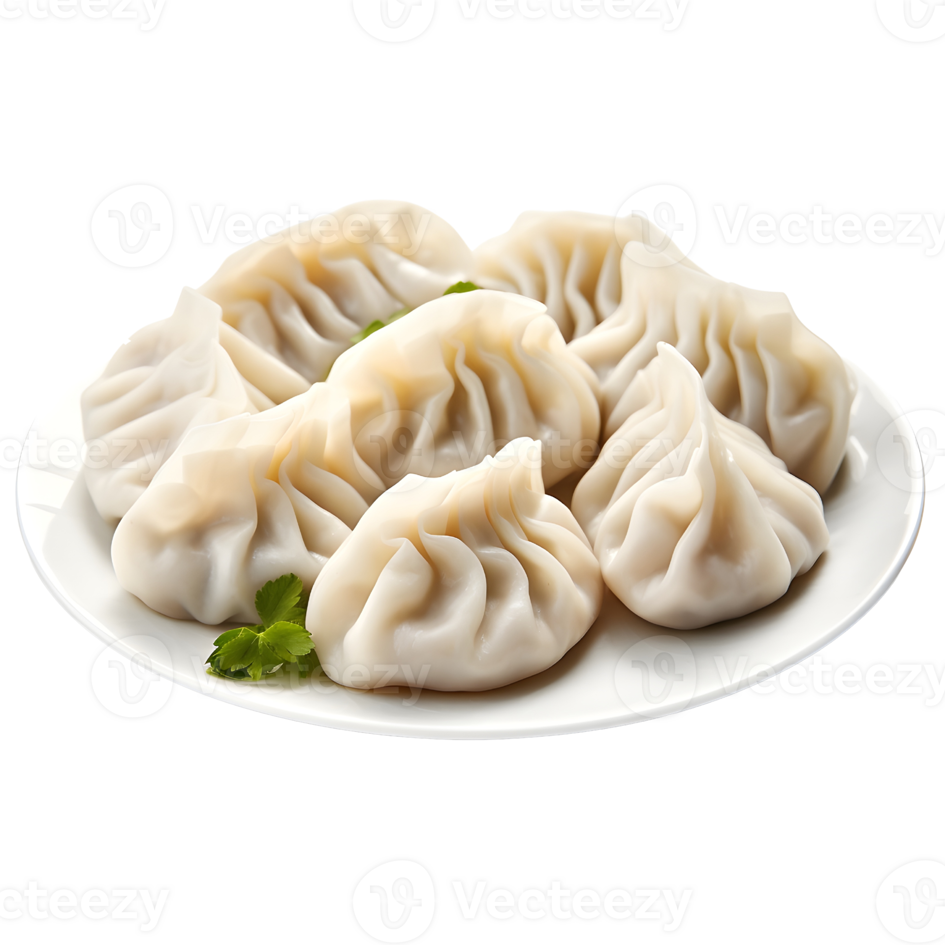 AI generated Close up photography of dumpling isolated, ai generative ...