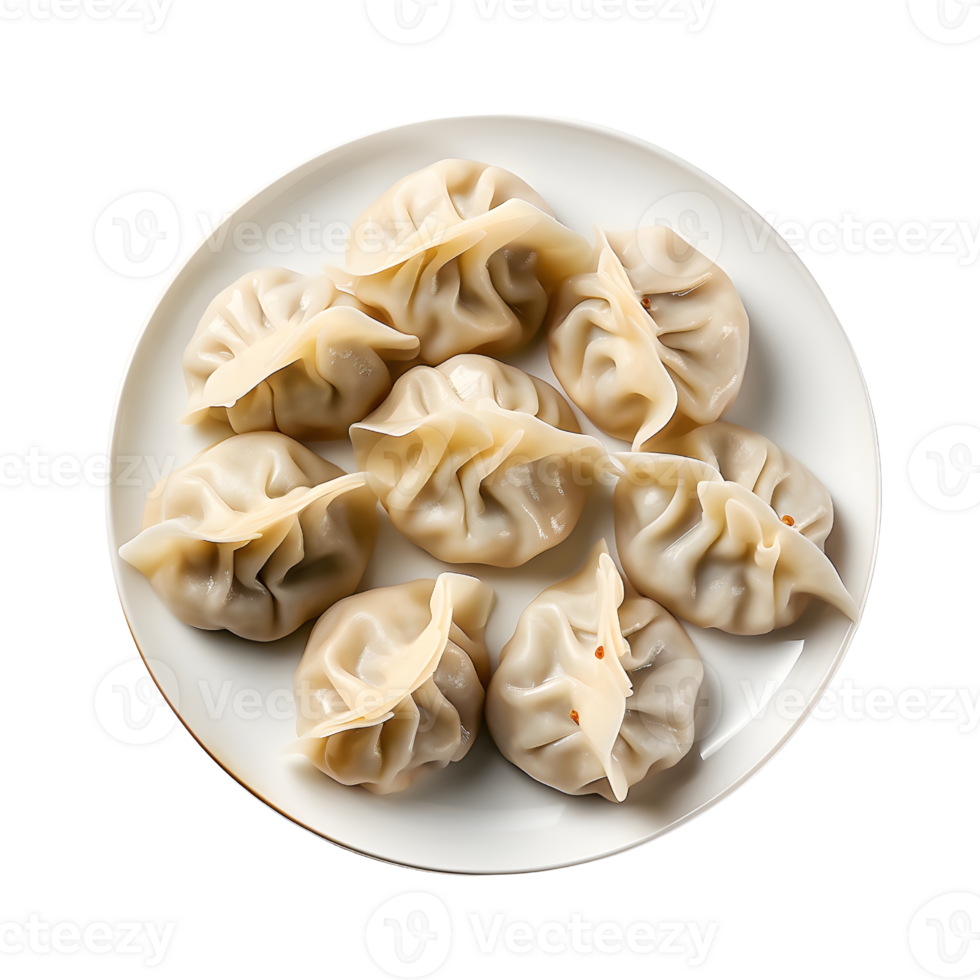 AI generated Close up photography of dumpling isolated, ai generative ...