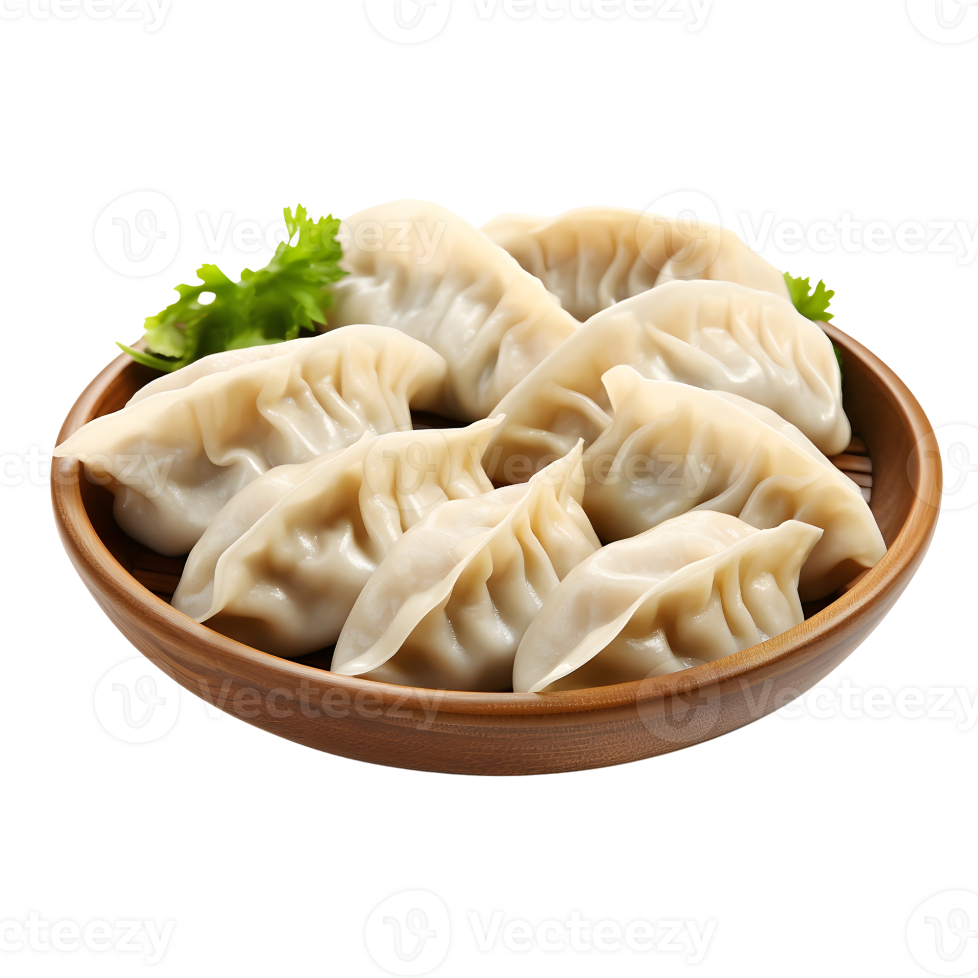 AI generated Close up photography of dumpling isolated, ai generative ...