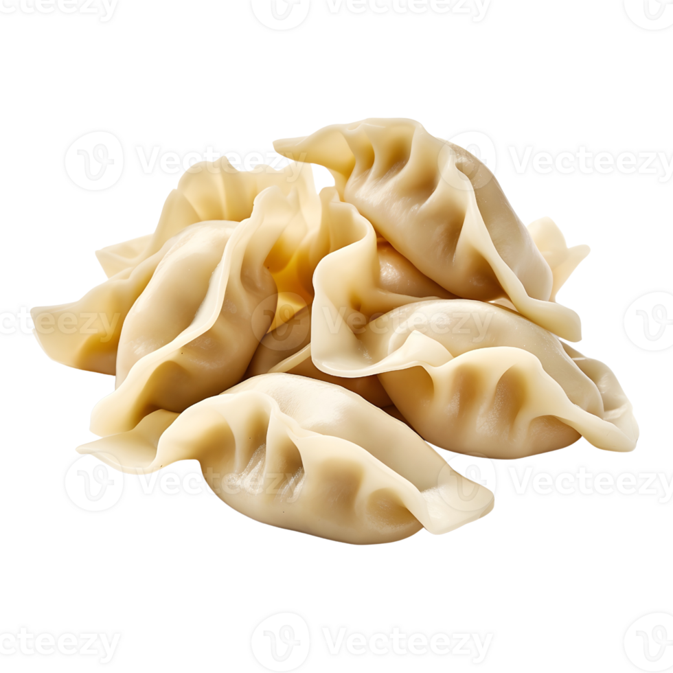 AI generated Close up photography of dumpling isolated, ai generative ...