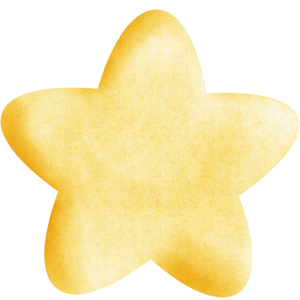Yellow Star Watercolor Illustration 36942640 Png