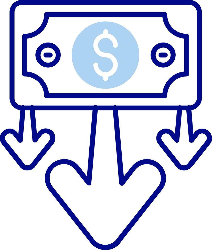 Decrease Line Filled Icon 36950277 Vector Art at Vecteezy