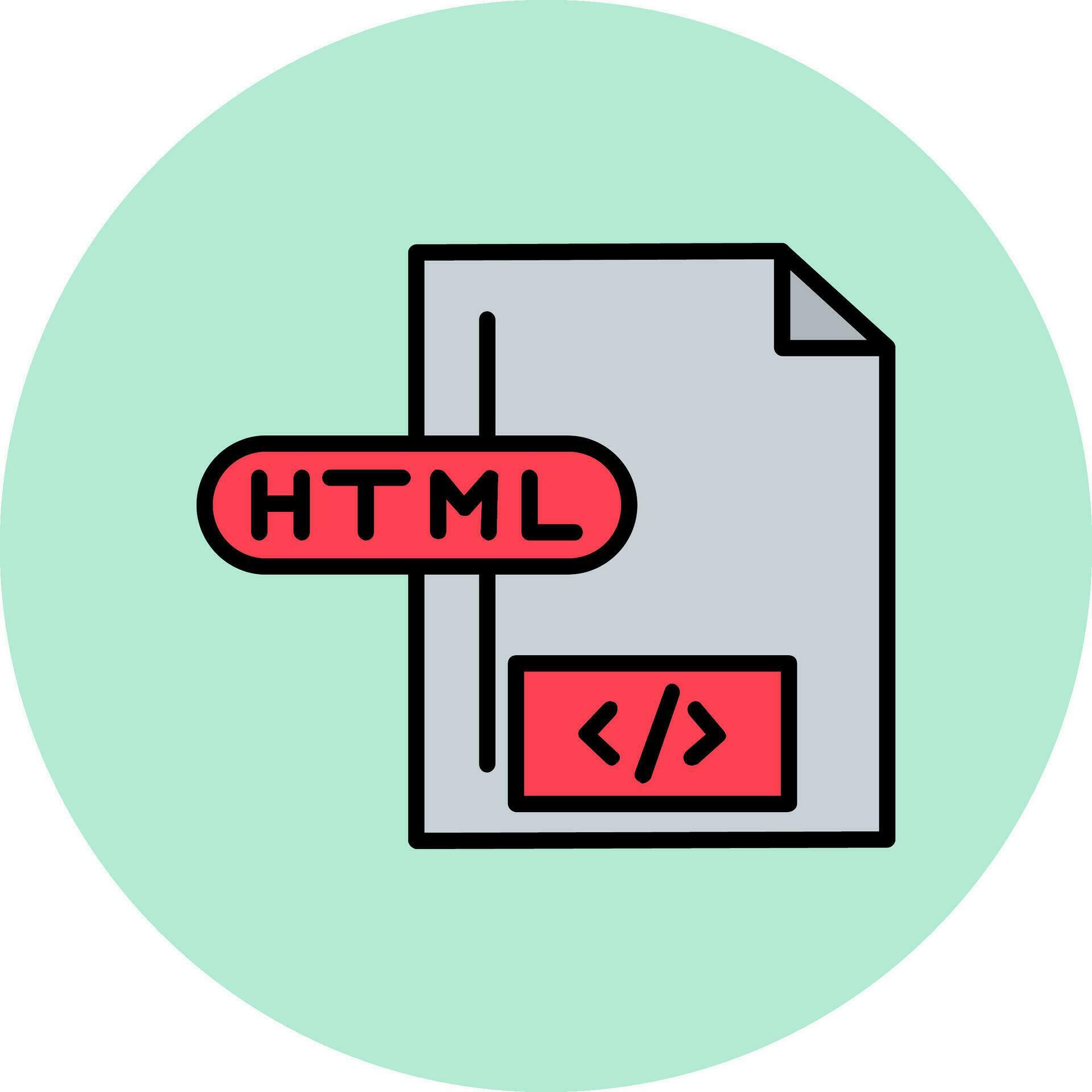 Html File Vector Icon 36951738 Vector Art at Vecteezy