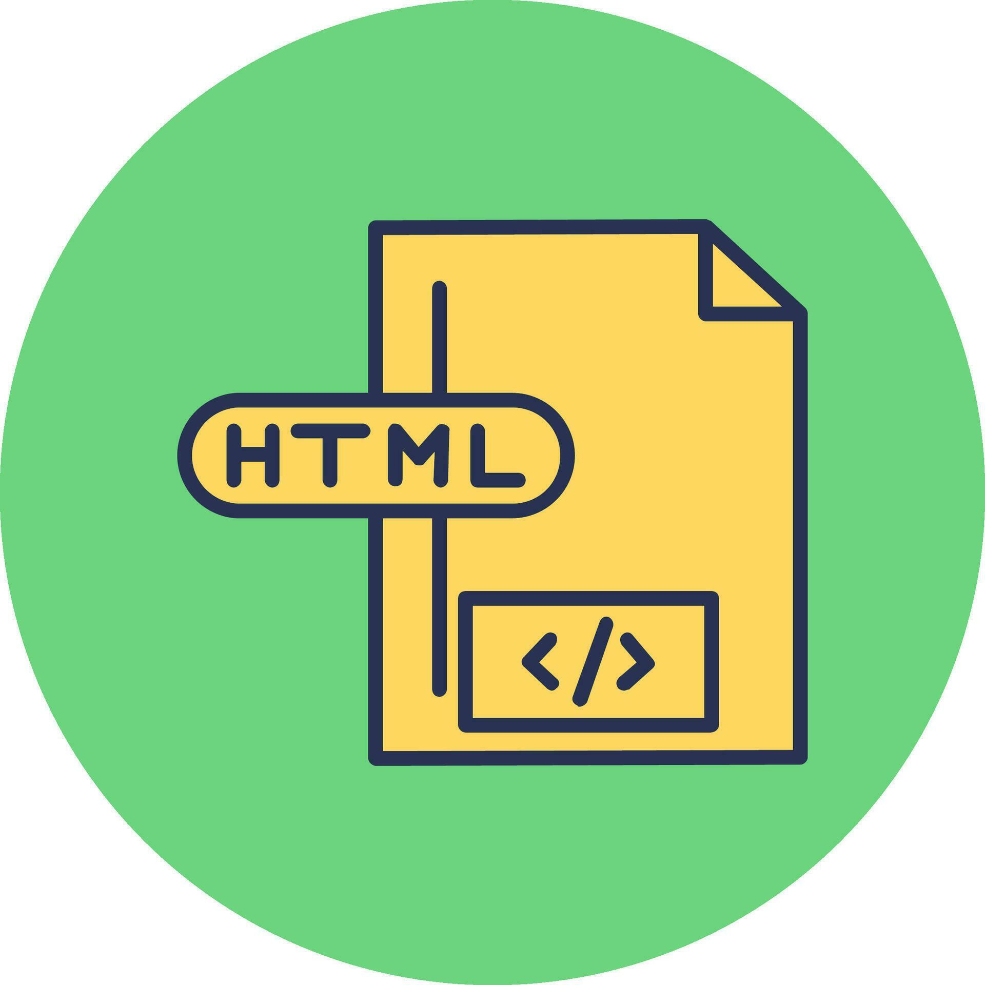 Html File Vector Icon 36951992 Vector Art at Vecteezy