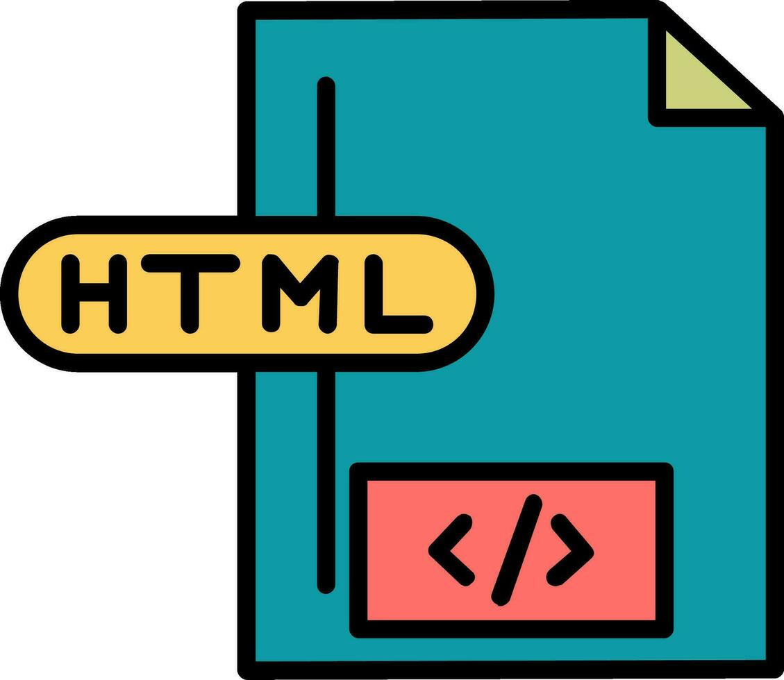Html File Vector Icon 36953336 Vector Art at Vecteezy