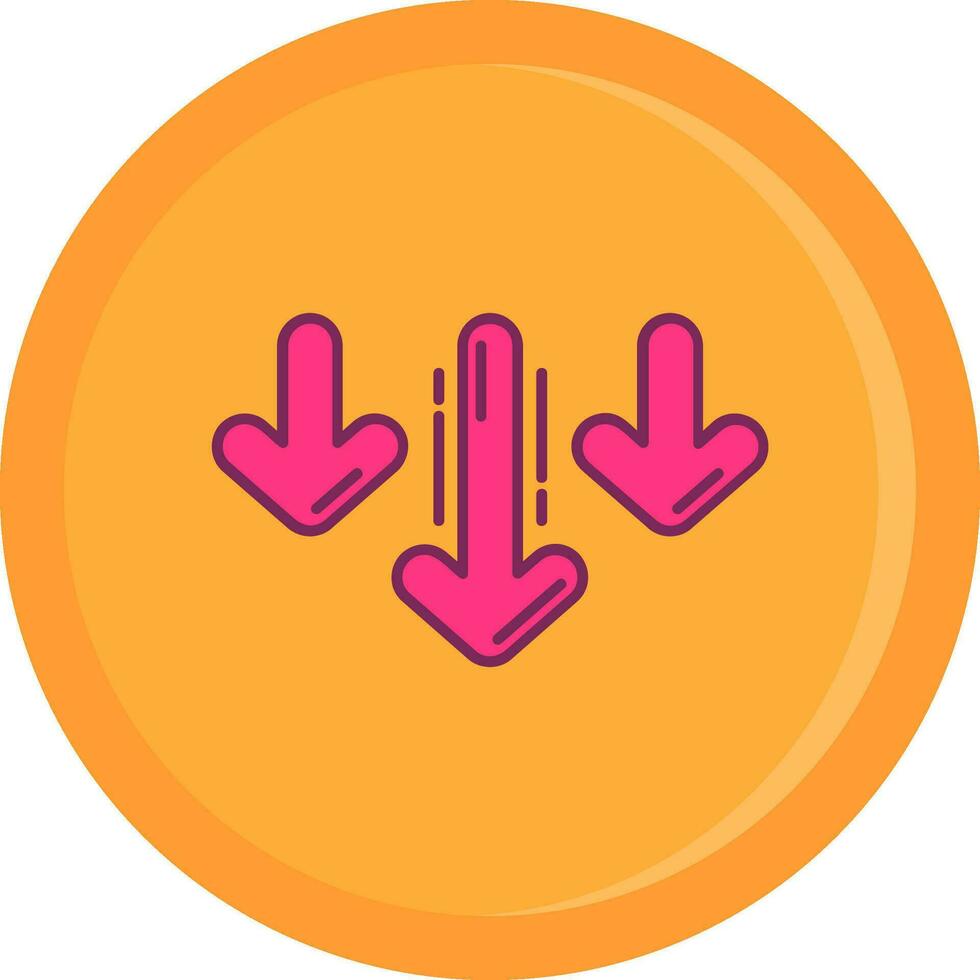 Decrease Line Filled Icon 36955919 Vector Art at Vecteezy