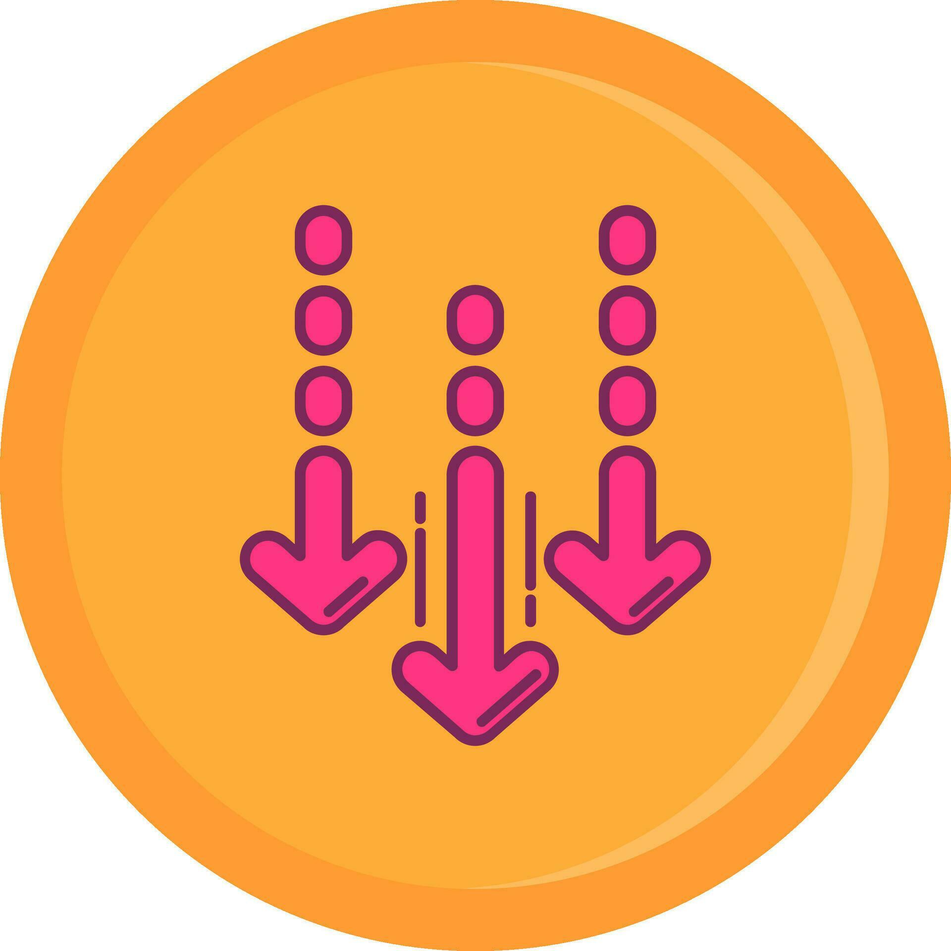 Decrease Line Filled Icon 36955945 Vector Art at Vecteezy