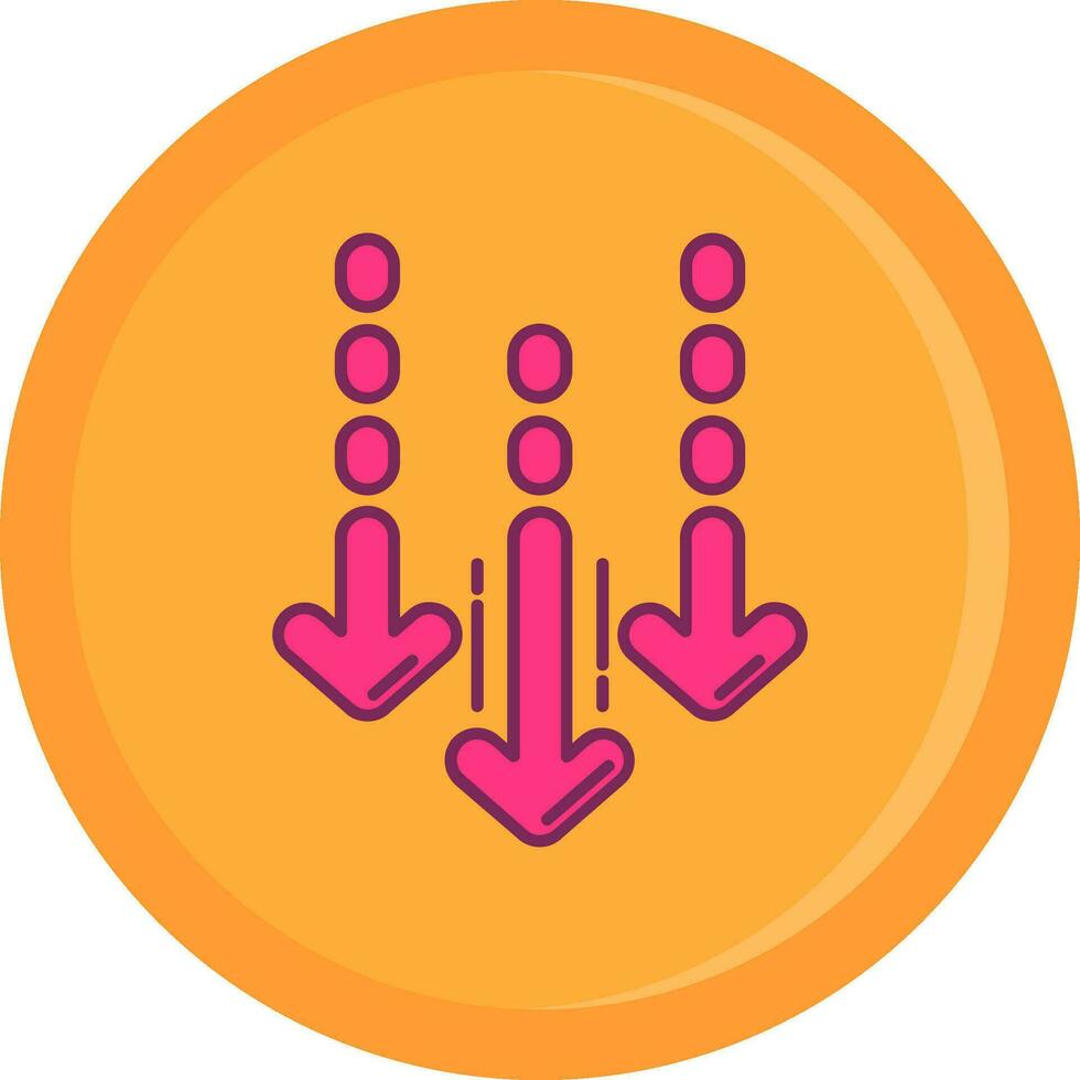 Decrease Line Filled Icon 36955945 Vector Art at Vecteezy