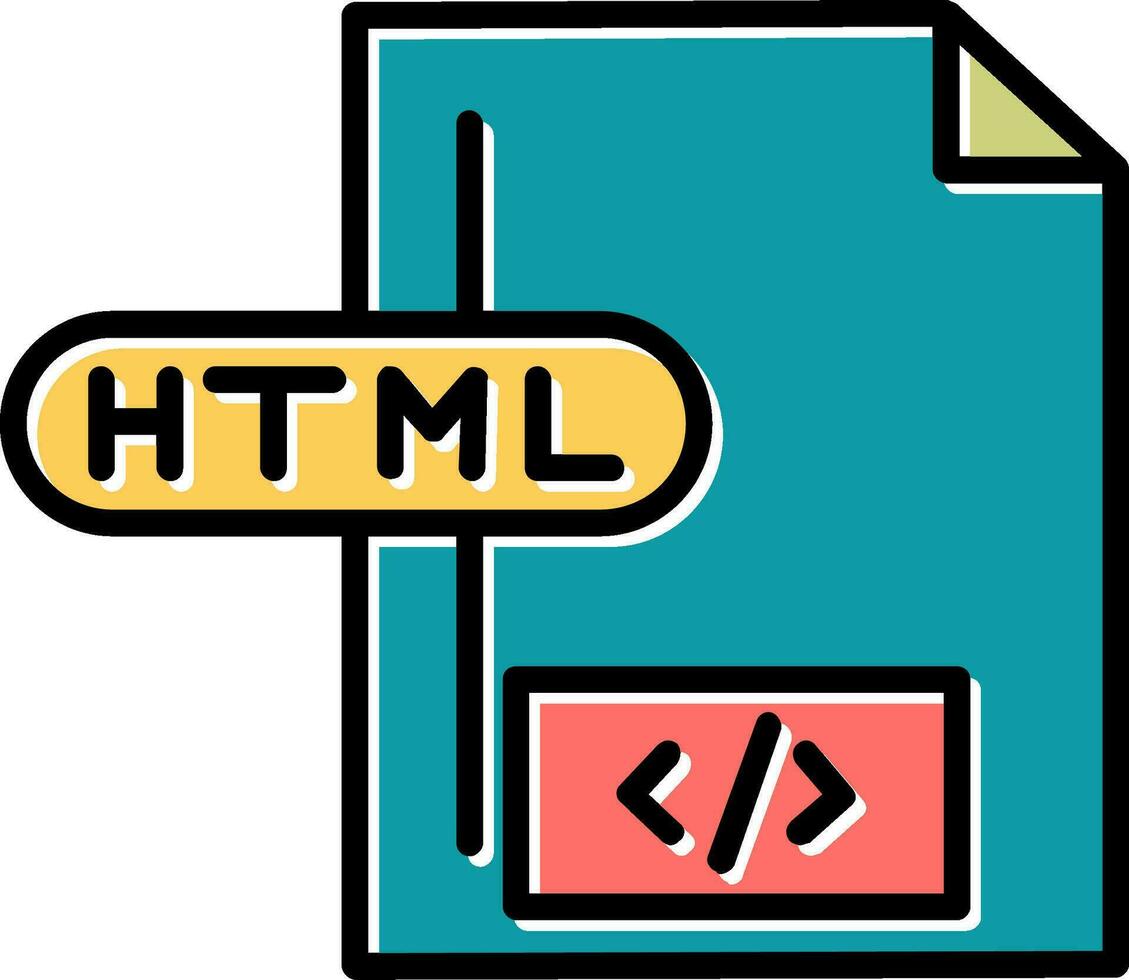 Html File Vector Icon 36957269 Vector Art at Vecteezy