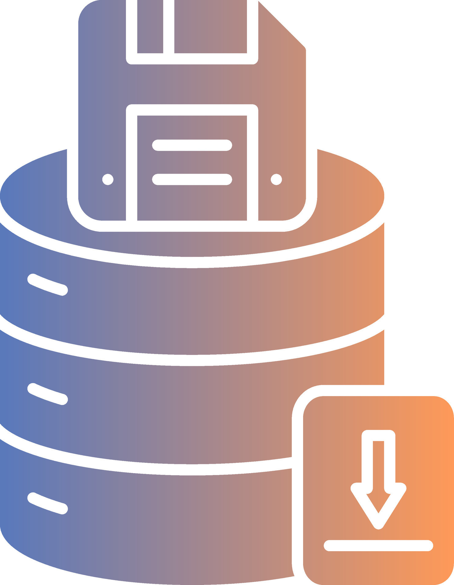 Save Data Gradient Icon 36959119 Vector Art at Vecteezy