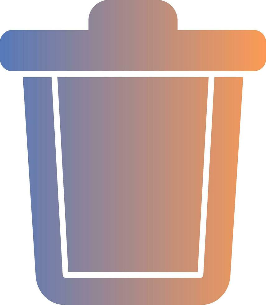 Trash Can Gradient Icon 36959619 Vector Art at Vecteezy