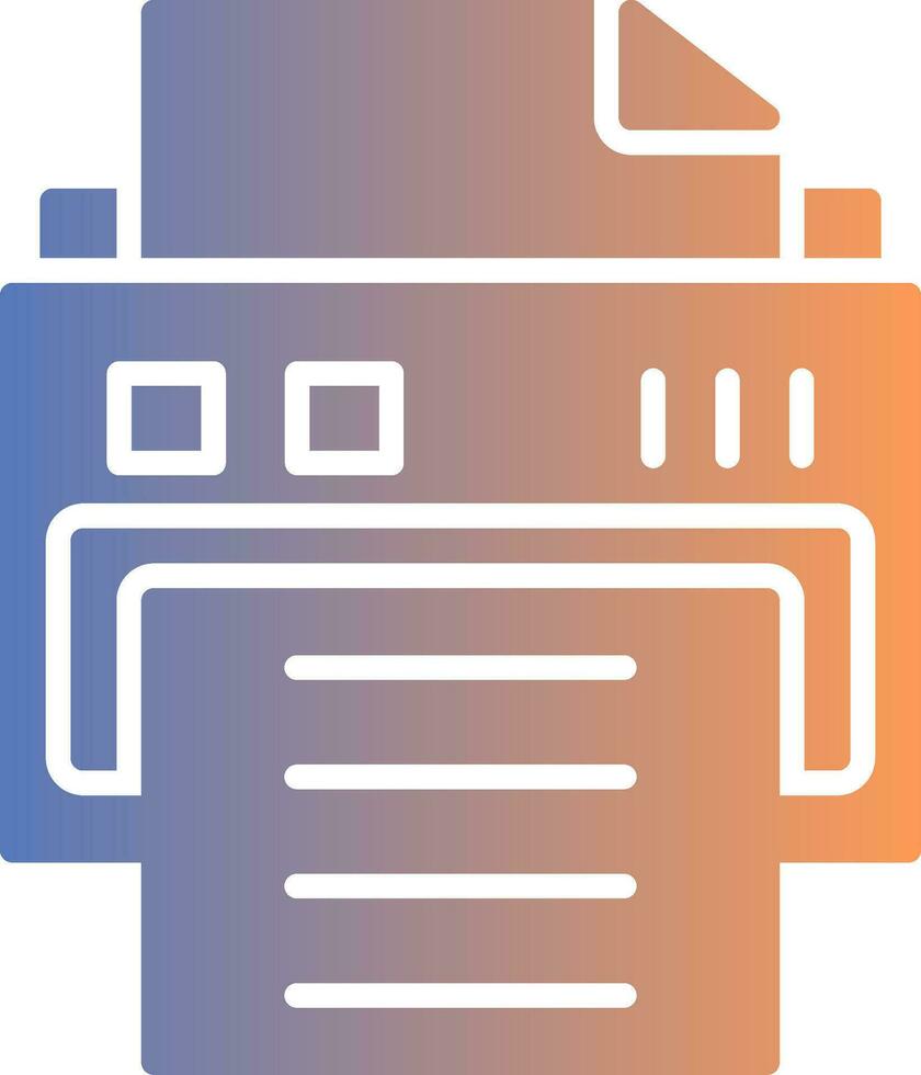Printer Gradient Icon 36960112 Vector Art at Vecteezy