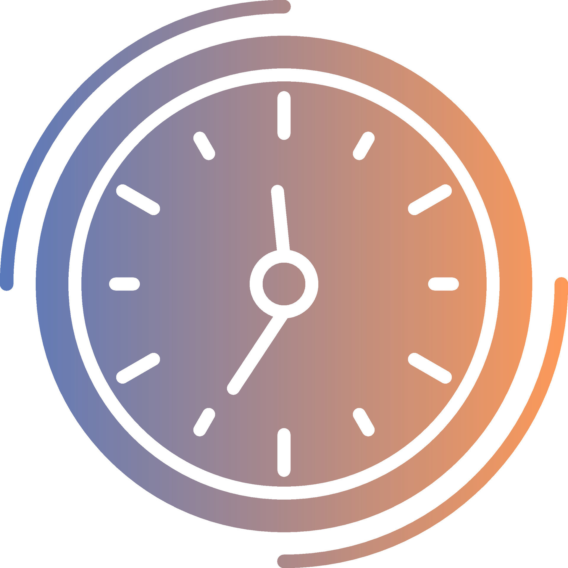 Clock Gradient Icon 36960146 Vector Art At Vecteezy