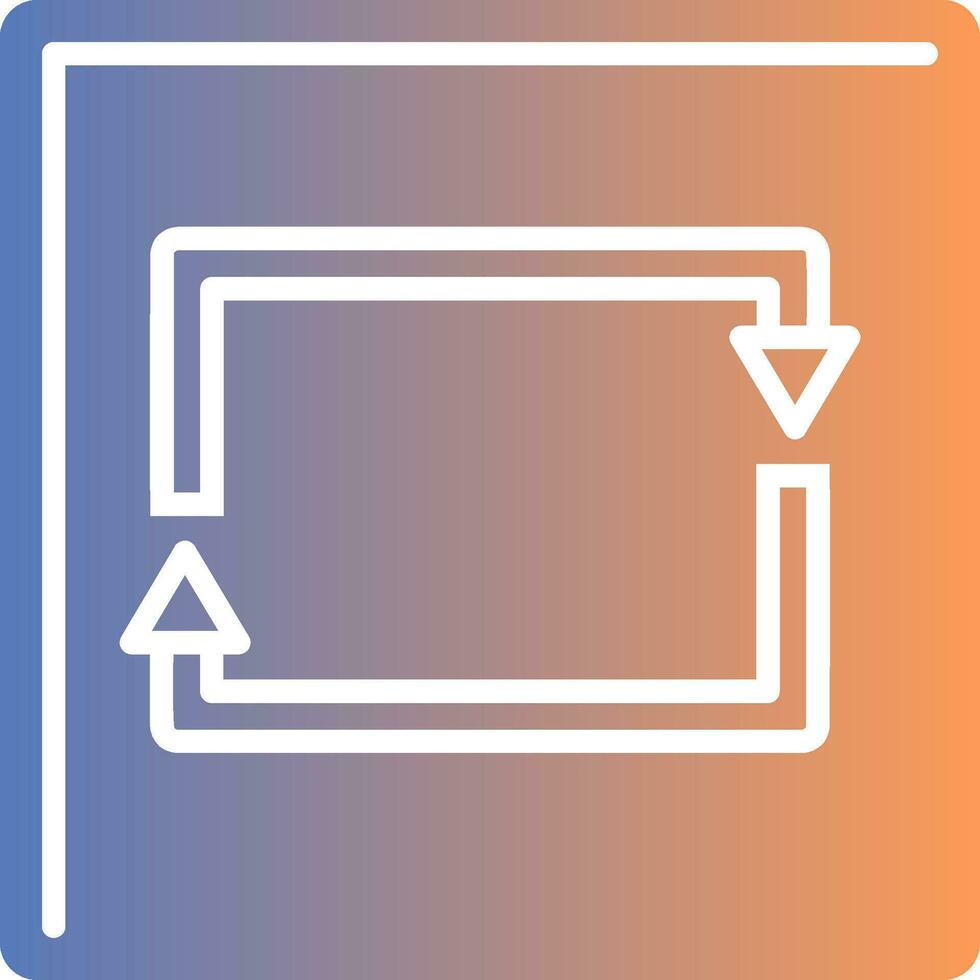 Rectangular Arrow Gradient Icon 36960253 Vector Art at Vecteezy