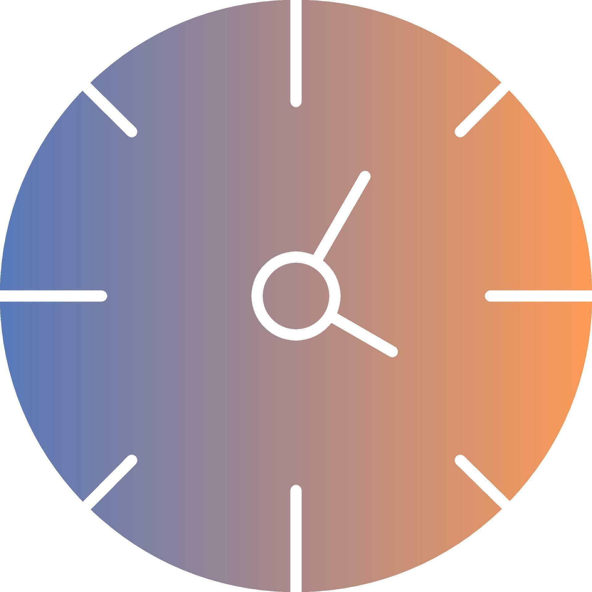 Clock Gradient Icon 36960592 Vector Art at Vecteezy