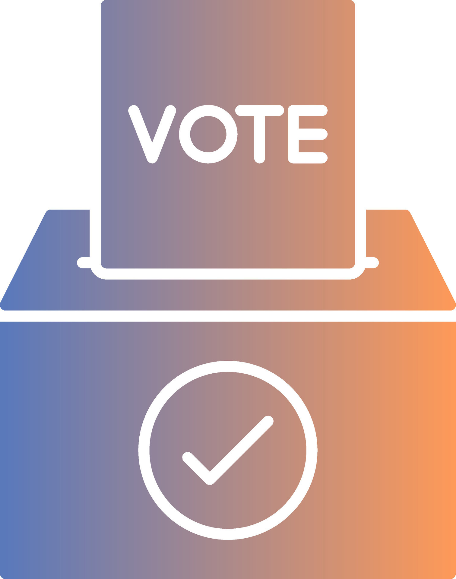 Vote Gradient Icon 36962607 Vector Art at Vecteezy