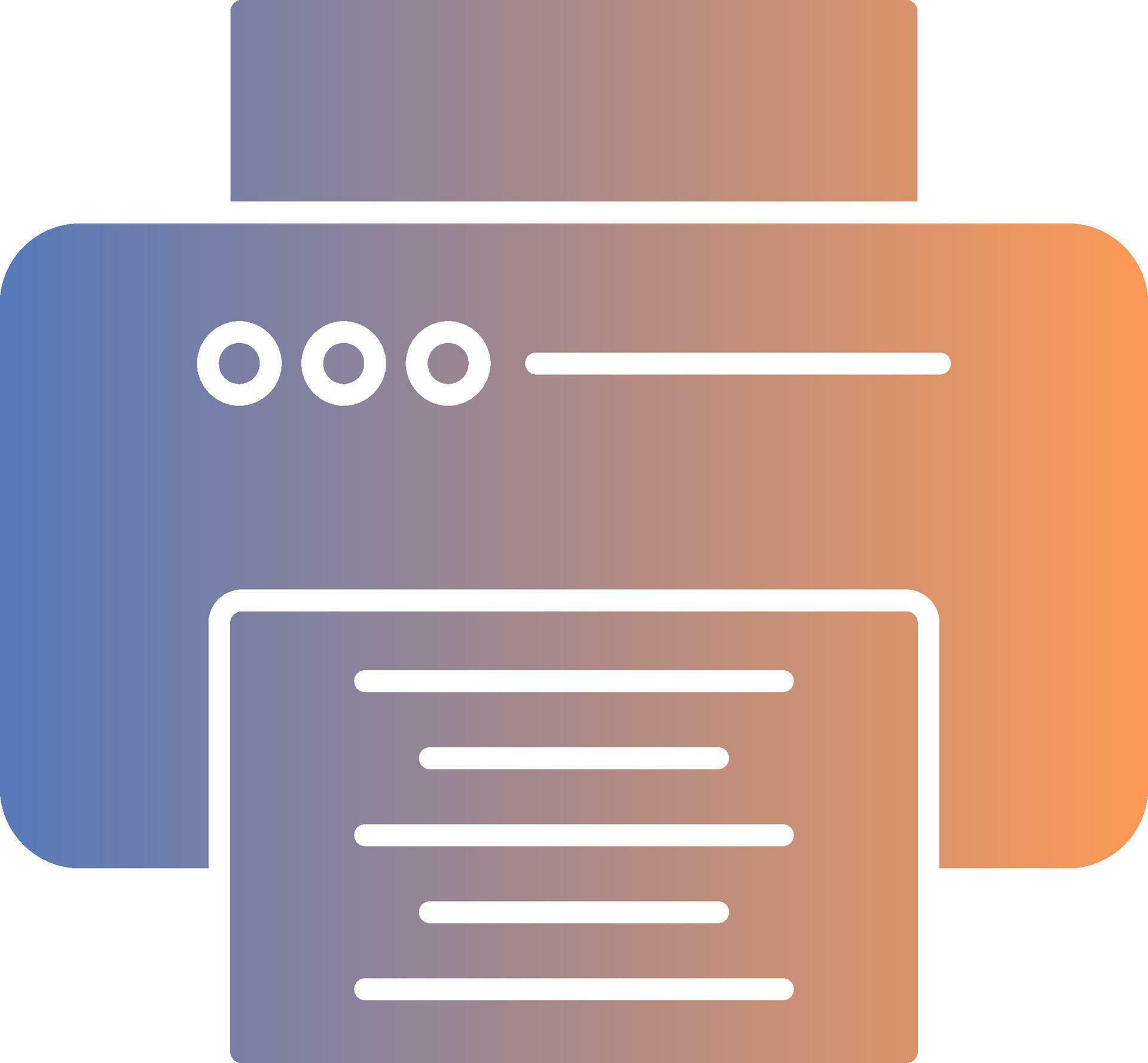 Printer Gradient Icon 36962673 Vector Art at Vecteezy