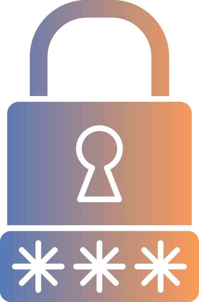 Passcode Gradient Icon 36962917 Vector Art at Vecteezy