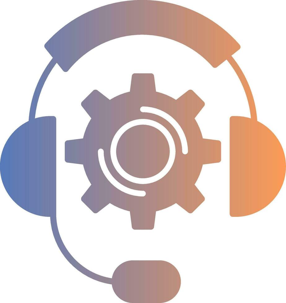 Technical Support Gradient Icon 36963321 Vector Art at Vecteezy