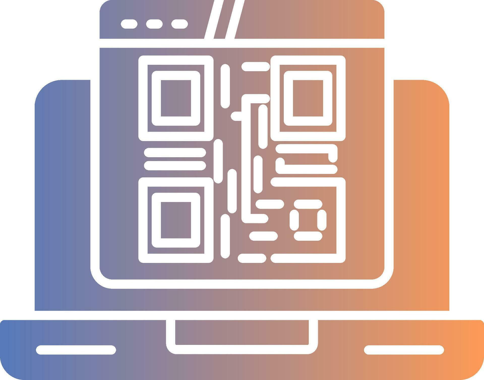 Qr Code Gradient Icon 36963670 Vector Art at Vecteezy