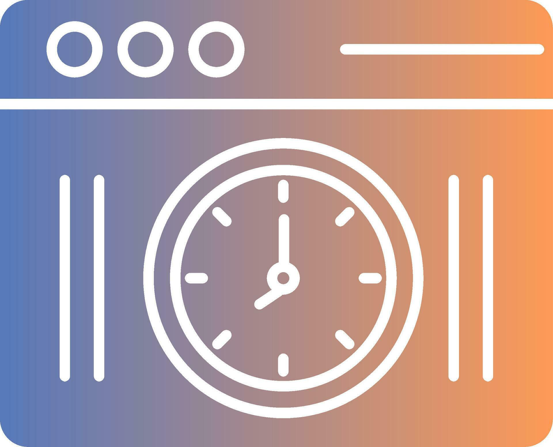 Clock Gradient Icon 36964539 Vector Art at Vecteezy