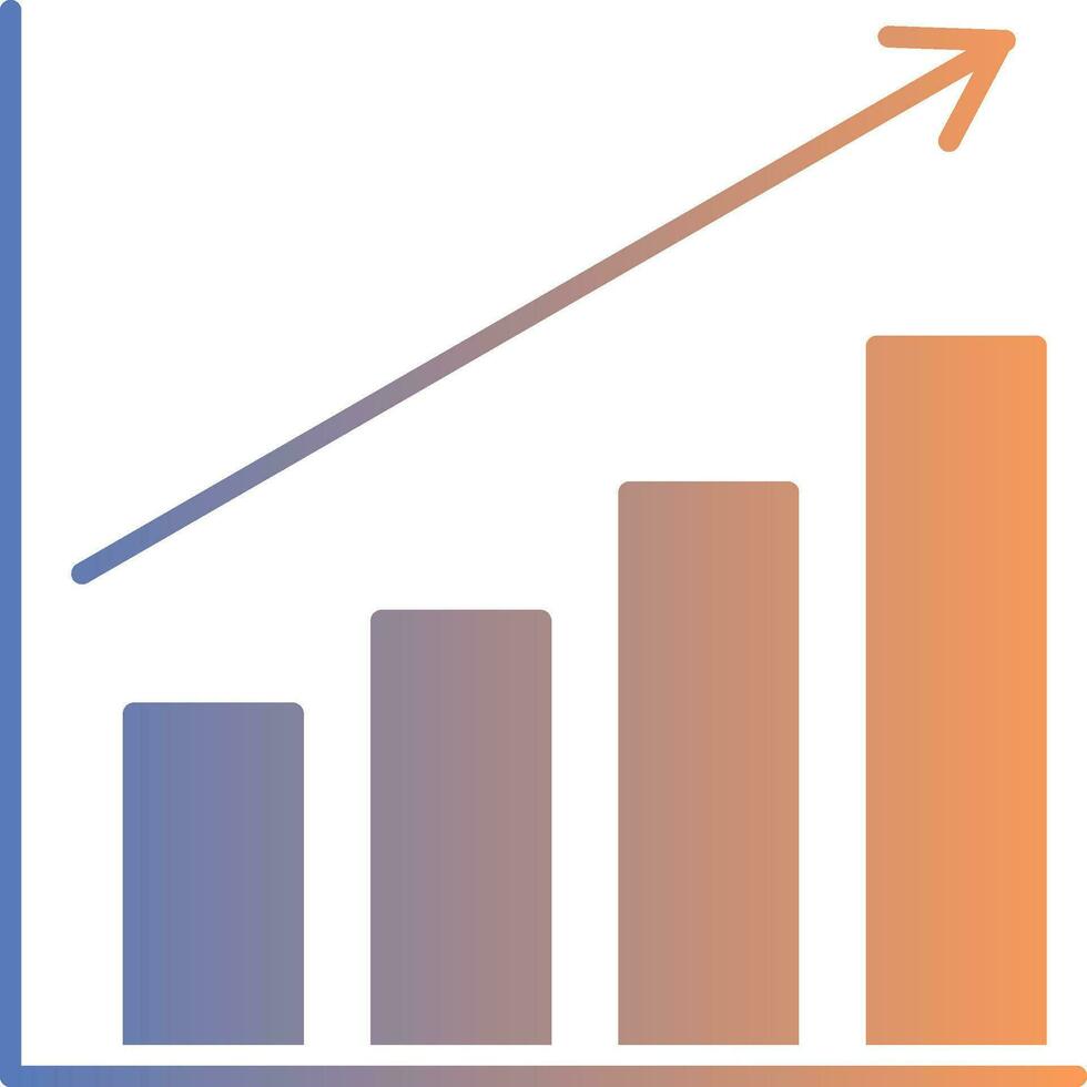 Bar Chart Gradient Icon 36965539 Vector Art at Vecteezy
