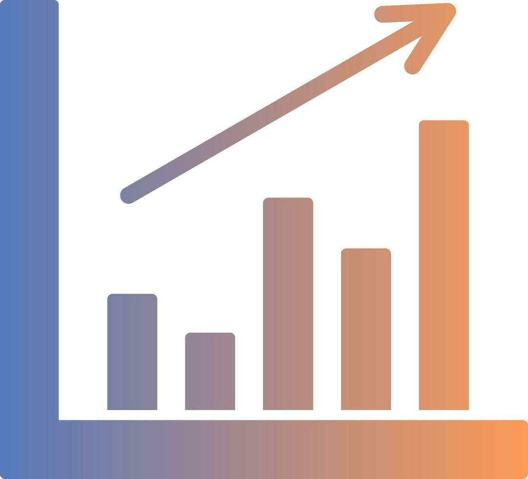 Bar Chart Gradient Icon 36966002 Vector Art at Vecteezy